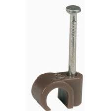 RC7-BROWN ROUND CABLE CLIP 7MM - PACKS OF 100 - Your Electrics ...