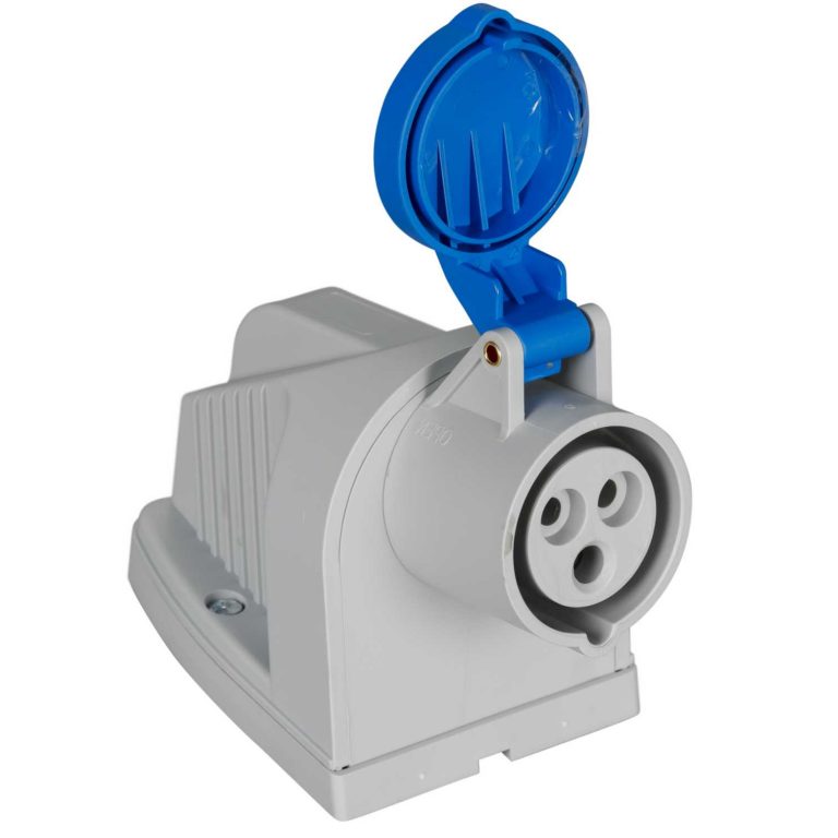 PM16/541N - 508126 - IP44 16A 230V 2P+E Lewden Wall Mounted Socket ...