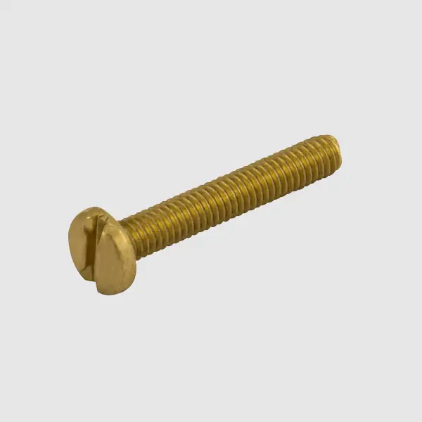 M4X12 Brass Slotted Pan Head Machine Screw Pack of 100 | Your Electrics