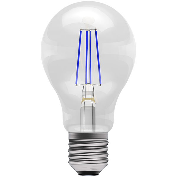 60062 - Bell Lighting Blue Colour 4W LED Filament GLS - ES E27 - Your ...