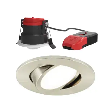 Ansell APRIPG/1/SC Prism Pro Gimbal Downlight – CCT Dual Wattage Satin ...